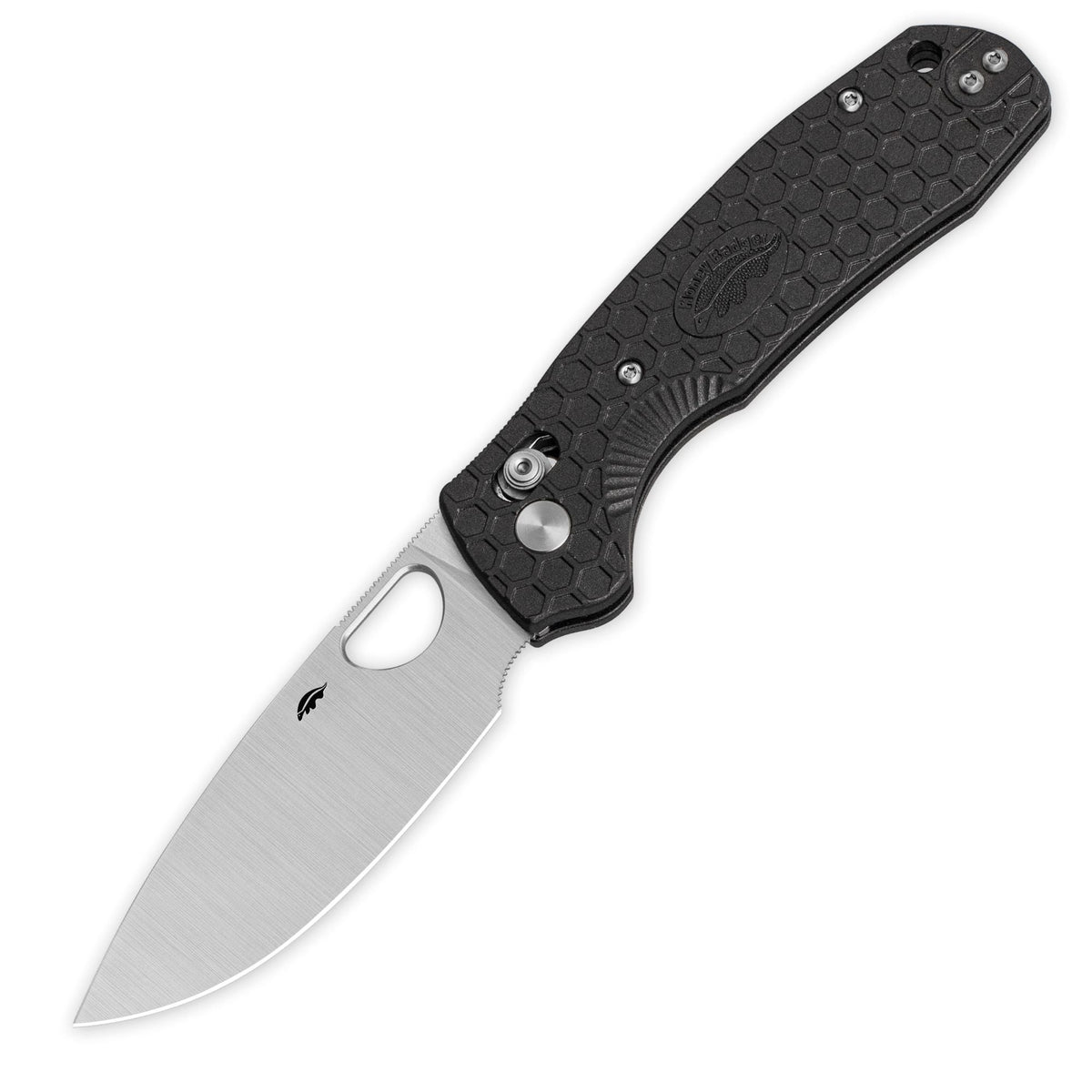 Large Drop Point Crossbolt Knife - FRN Handles - 8Cr13MoV Steel – Honey ...
