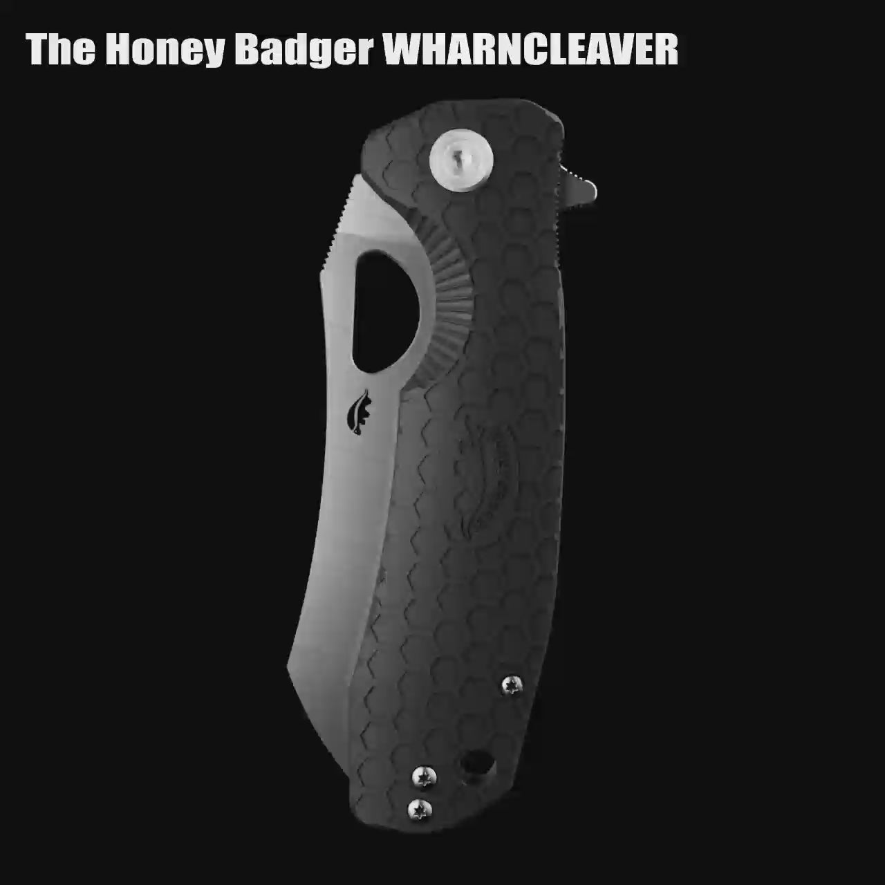 Small Wharncleaver Knife - 8Cr13MoV Steel - Black Blade Small Wharncleaver Knife - 8Cr13MoV Steel - Black Blade